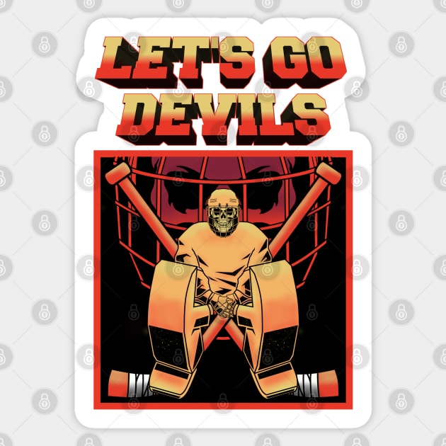 LET'S GO DEVILS - New Jersey Devils - Sticker | TeePublic